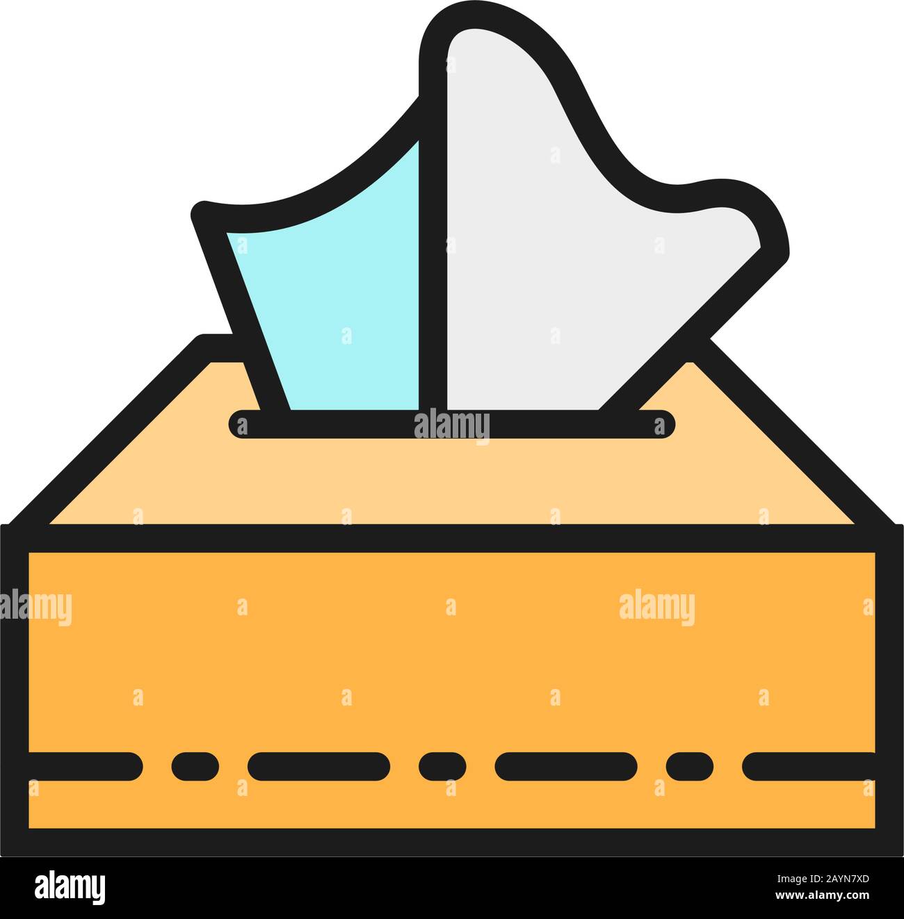 Object on white napkin Stock Vector Images - Alamy