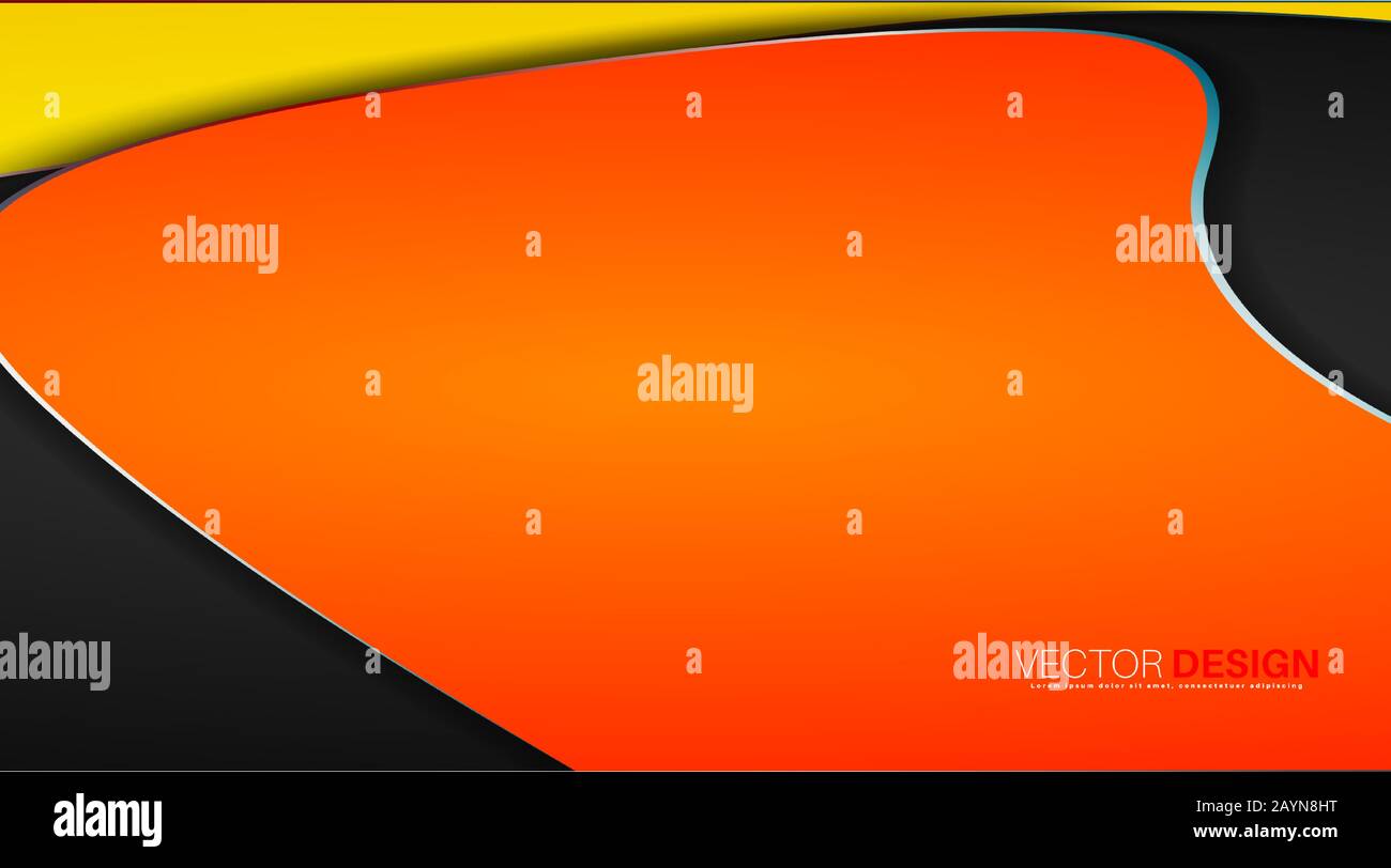Vector design background. Creative abstract wave concept layout ...