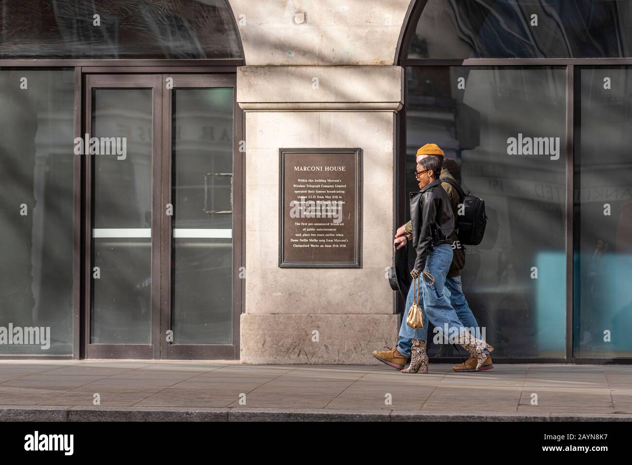 London marconi house hi-res stock photography and images - Alamy