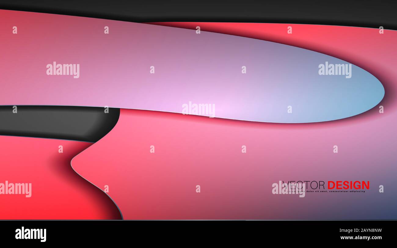 Vector design background. Creative abstract wave concept layout ...