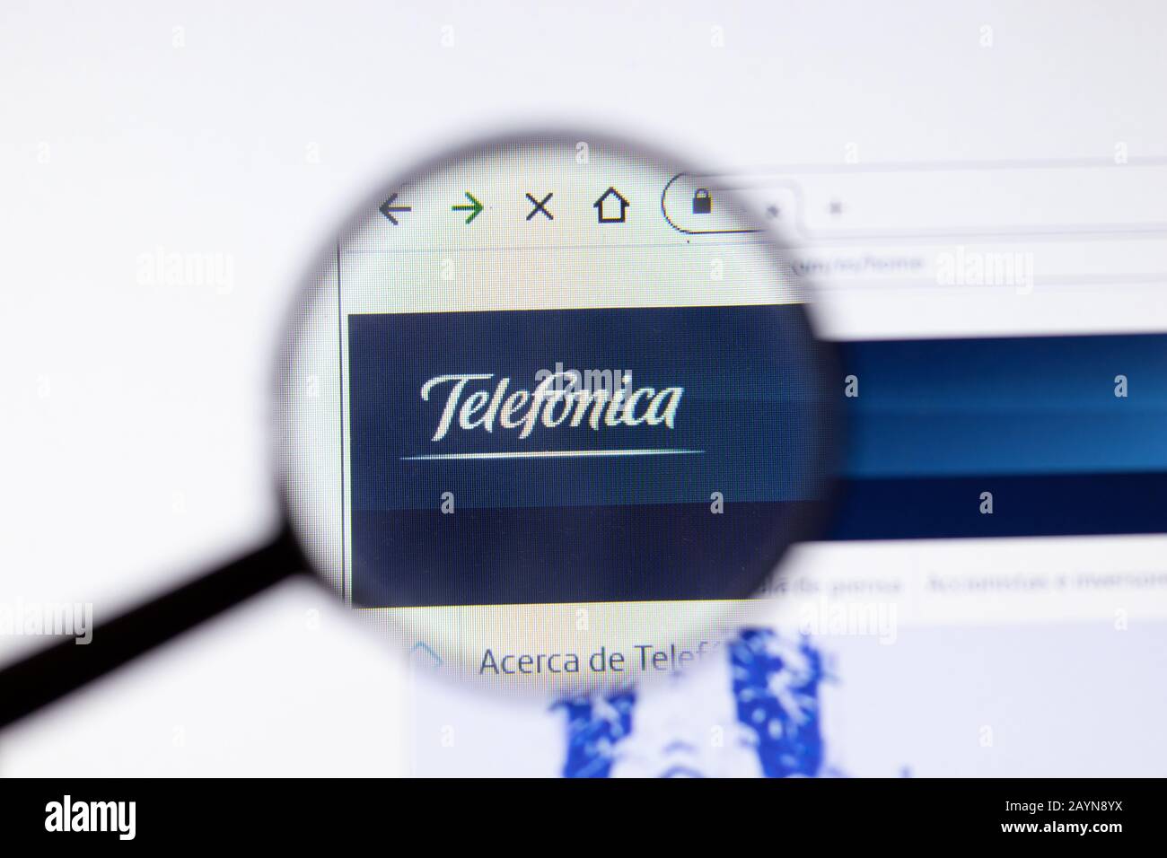 Telefonica logo hi-res stock photography and images - Alamy