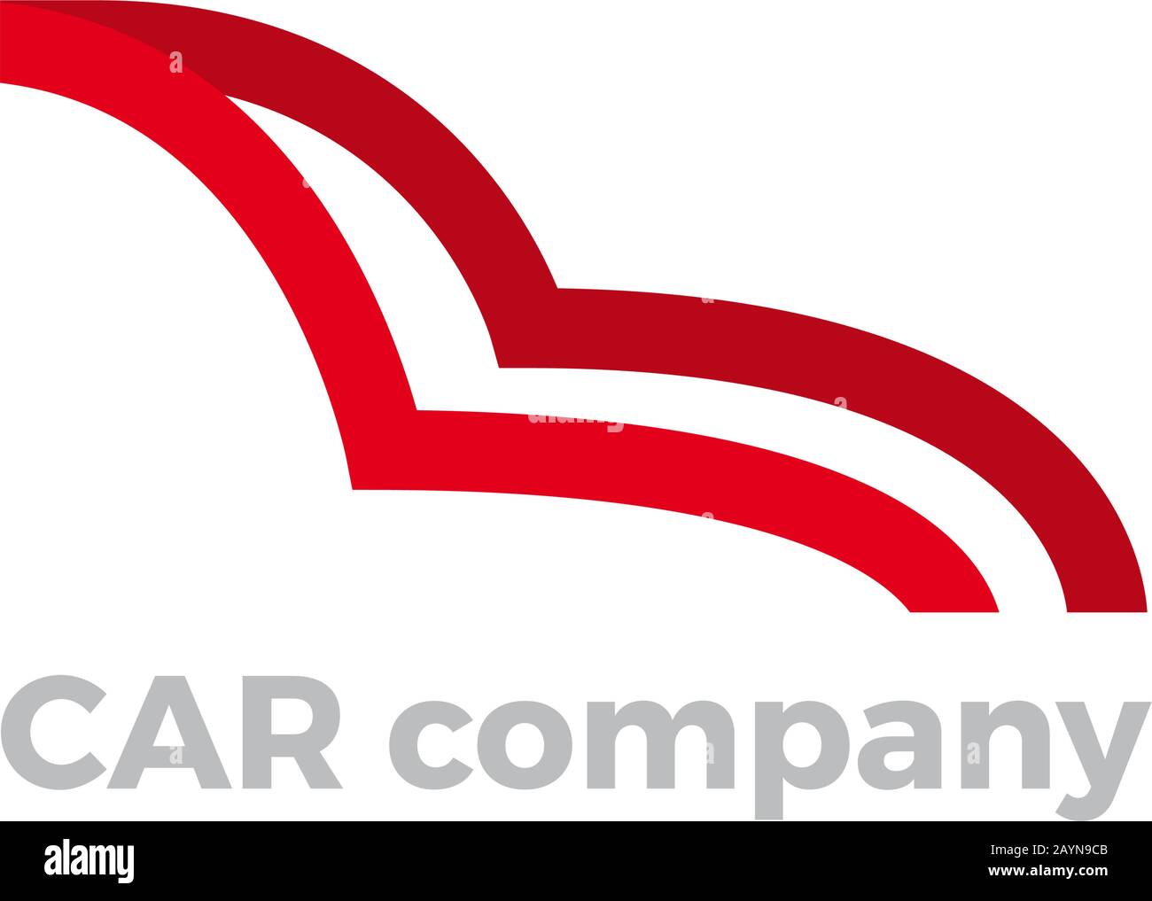 Vector sign simple red car with tapes Stock Vector Image & Art - Alamy