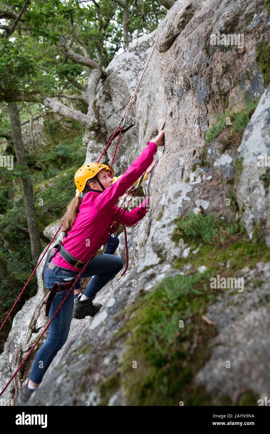 Teenagers on outdoor pursuit course Stock Photo - Alamy