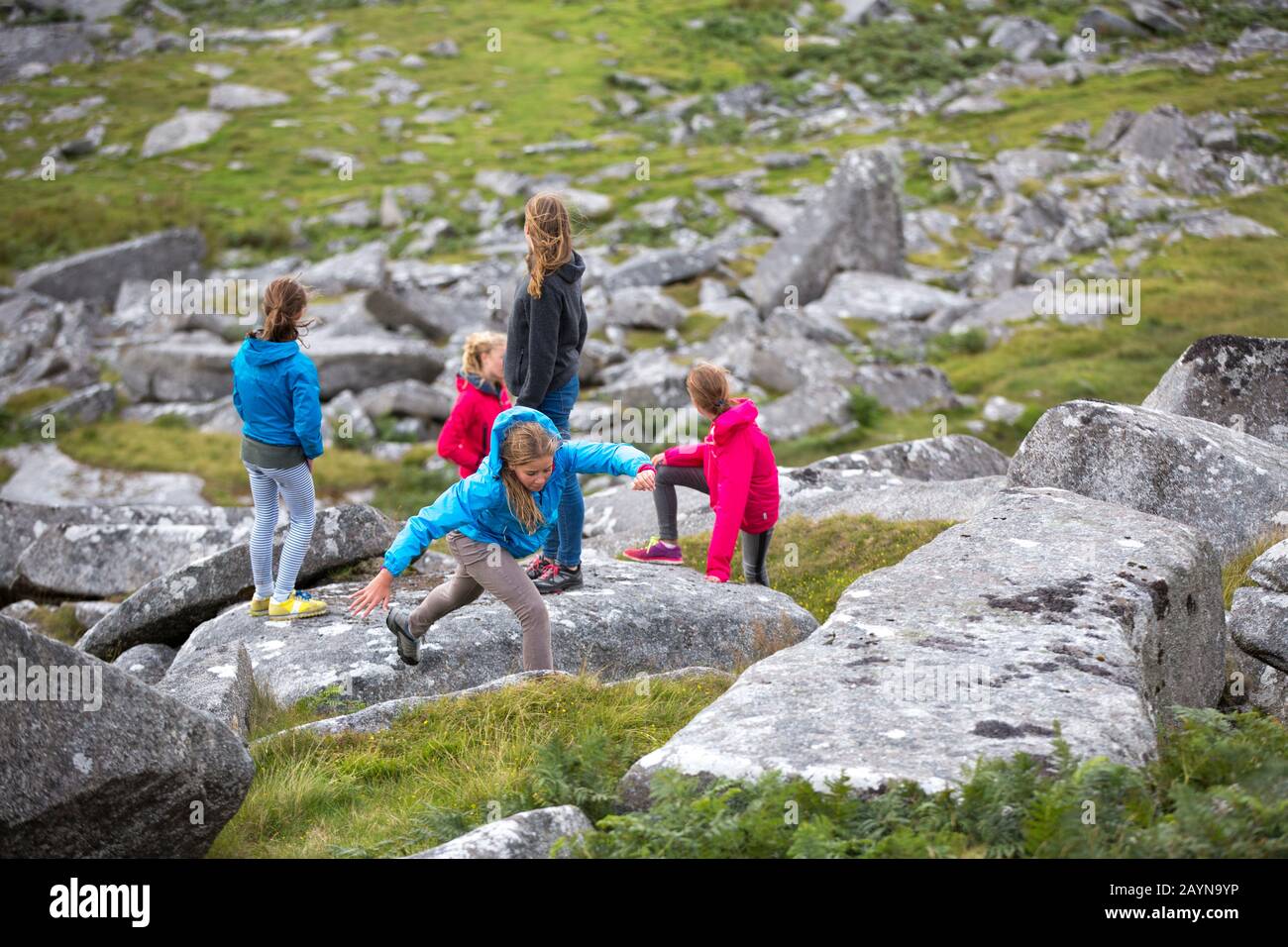 Teenagers on outdoor pursuit course Stock Photo - Alamy
