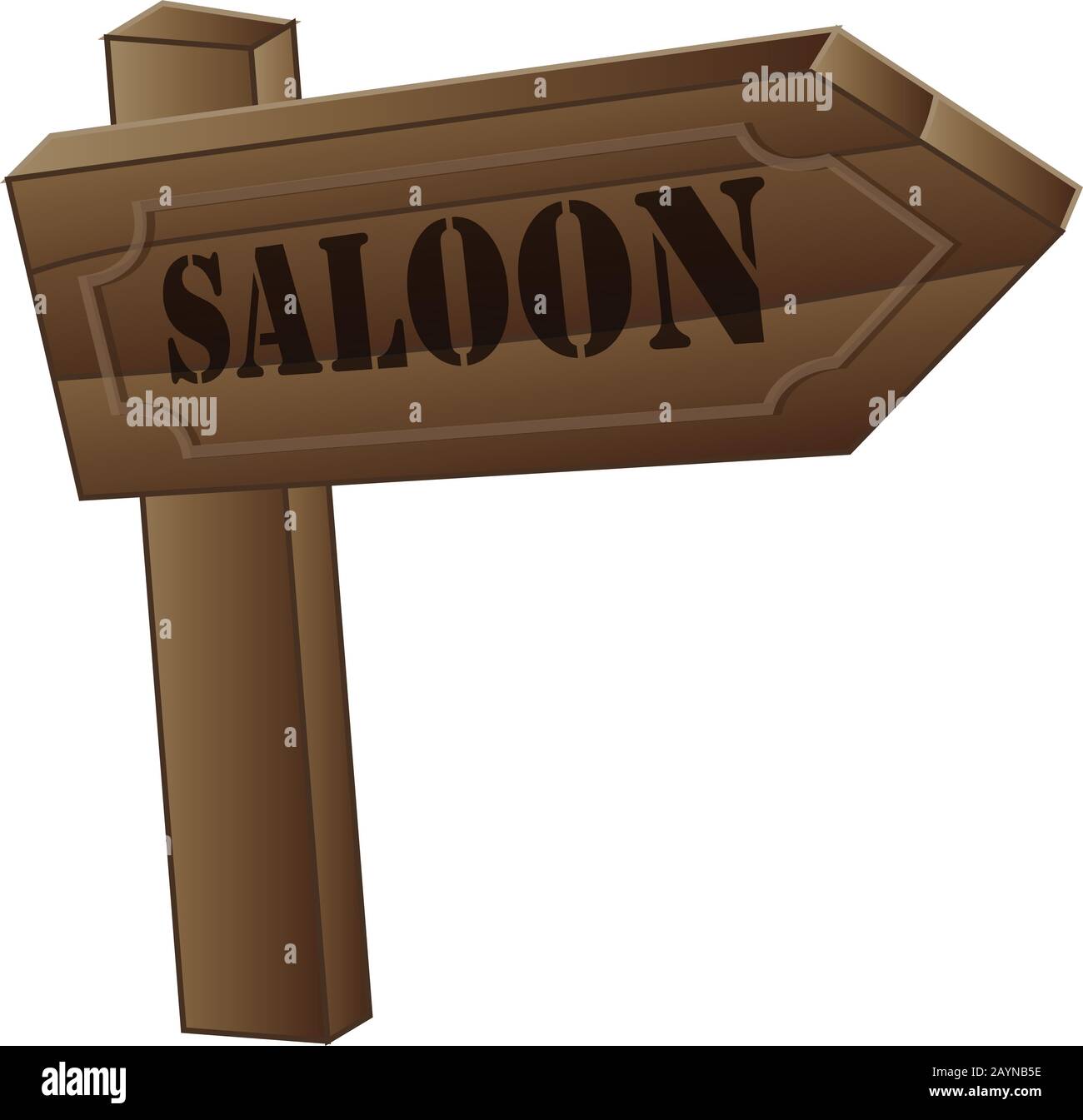 Saloon sign board icon. Cartoon of saloon sign board vector icon for ...
