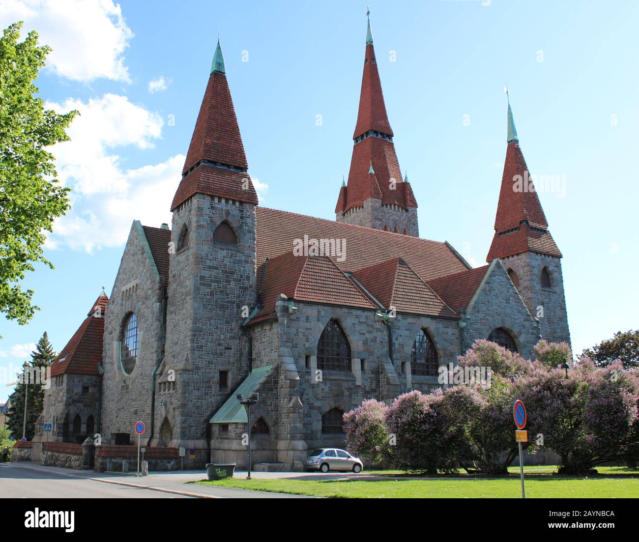 Tampere cathedral designed by Lars Sonck in Tampere, Finland Stock ...