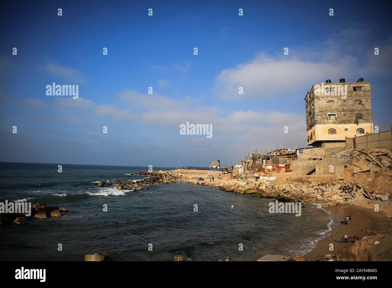 Gaza City, The Gaza Strip, Palestine. 15th Feb, 2020. Al-Shati Camp ...