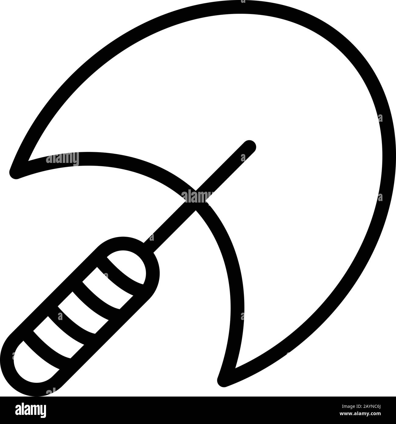 Solid round handle Stock Vector Images - Alamy