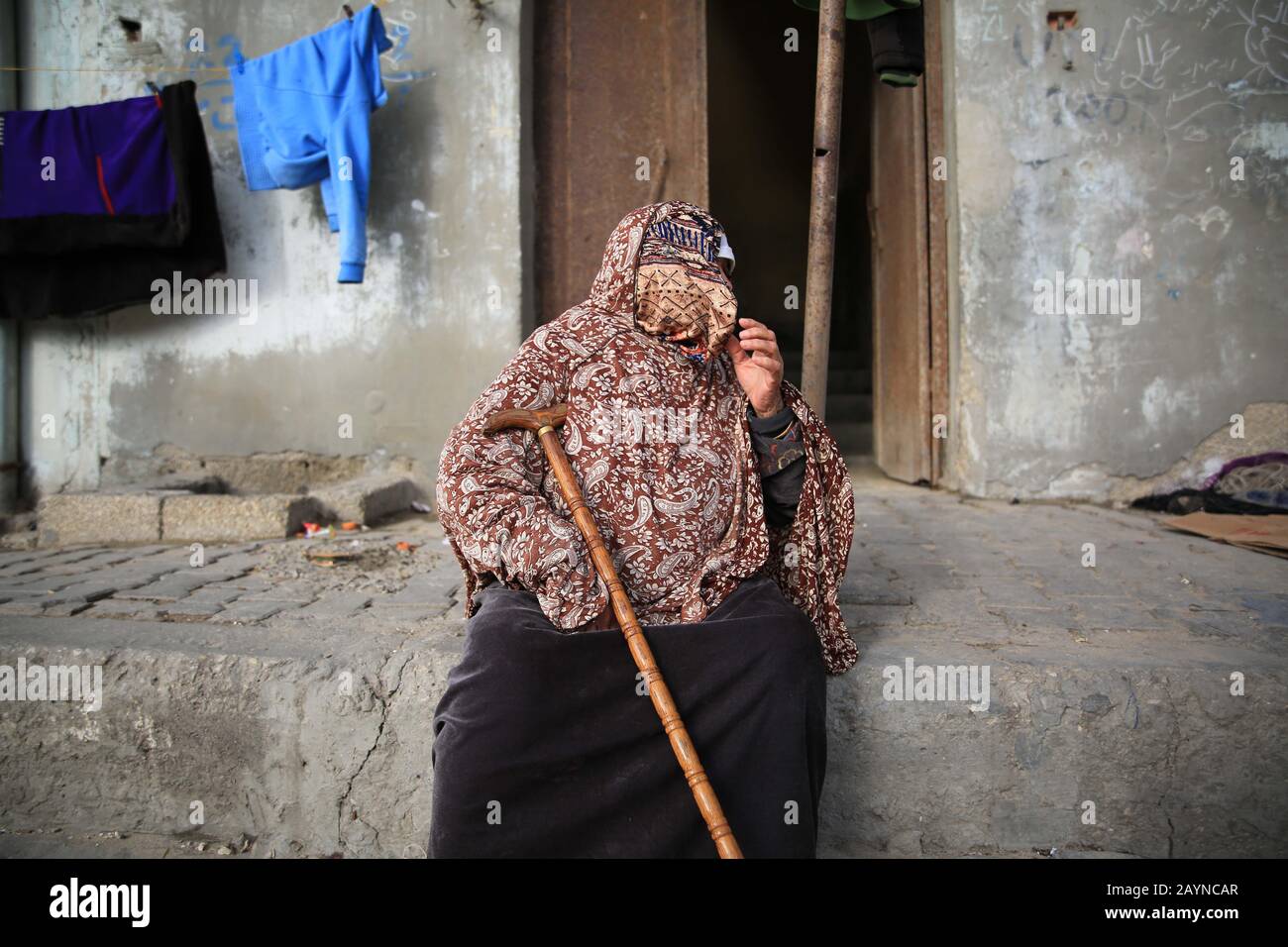 Gaza City, The Gaza Strip, Palestine. 15th Feb, 2020. Palestinians at ...
