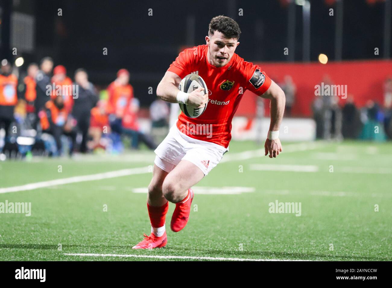 February 14th, 2020, Cork, Ireland: action from the Guinness Pro 14 ...