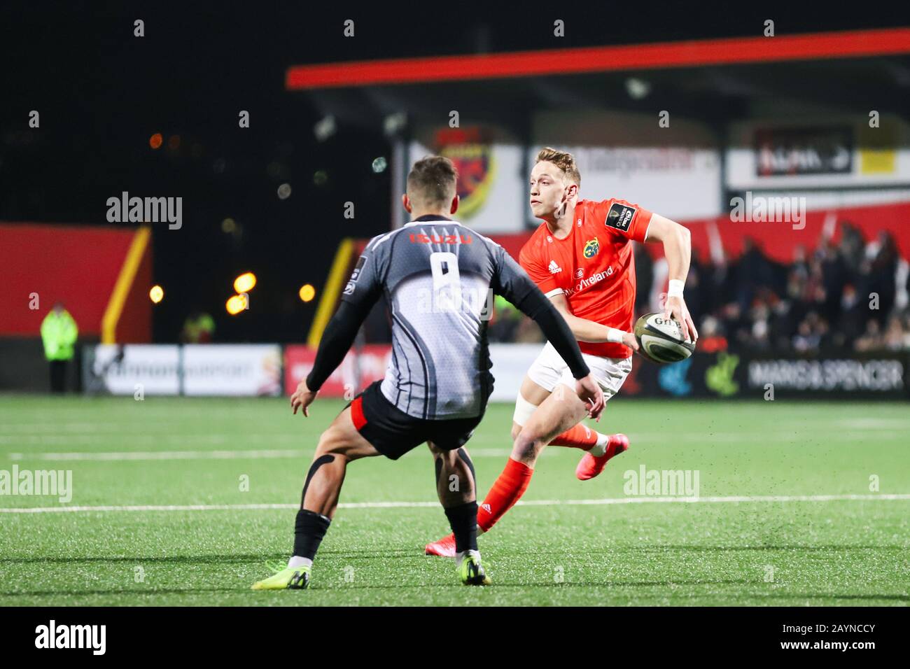 February 14th, 2020, Cork, Ireland: action from the Guinness Pro 14 ...