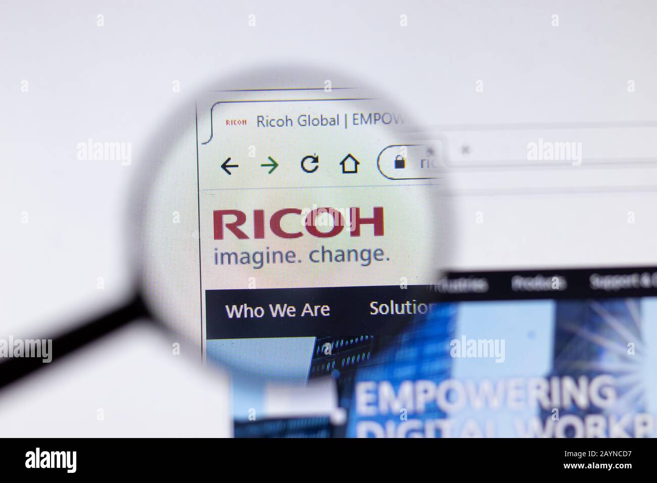 Ricoh logo hi-res stock photography and images - Alamy