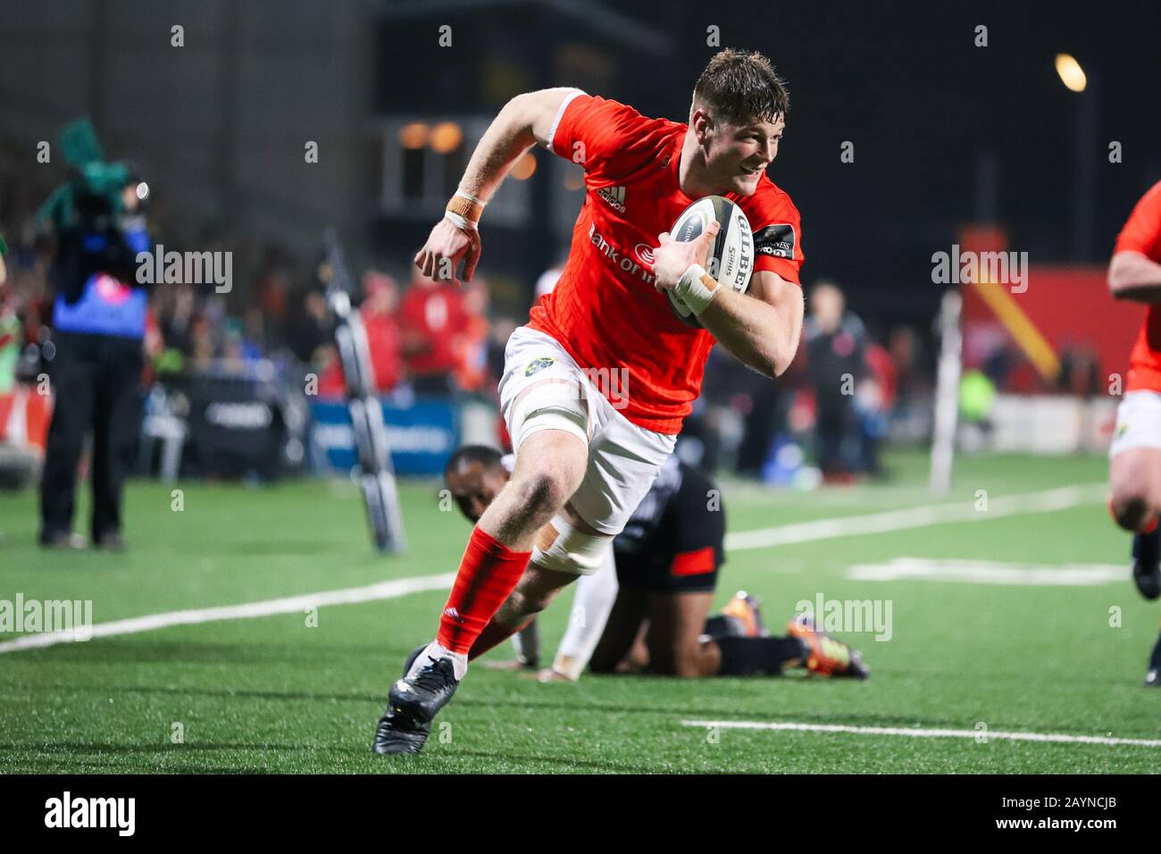 February 14th, 2020, Cork, Ireland: action from the Guinness Pro 14 ...