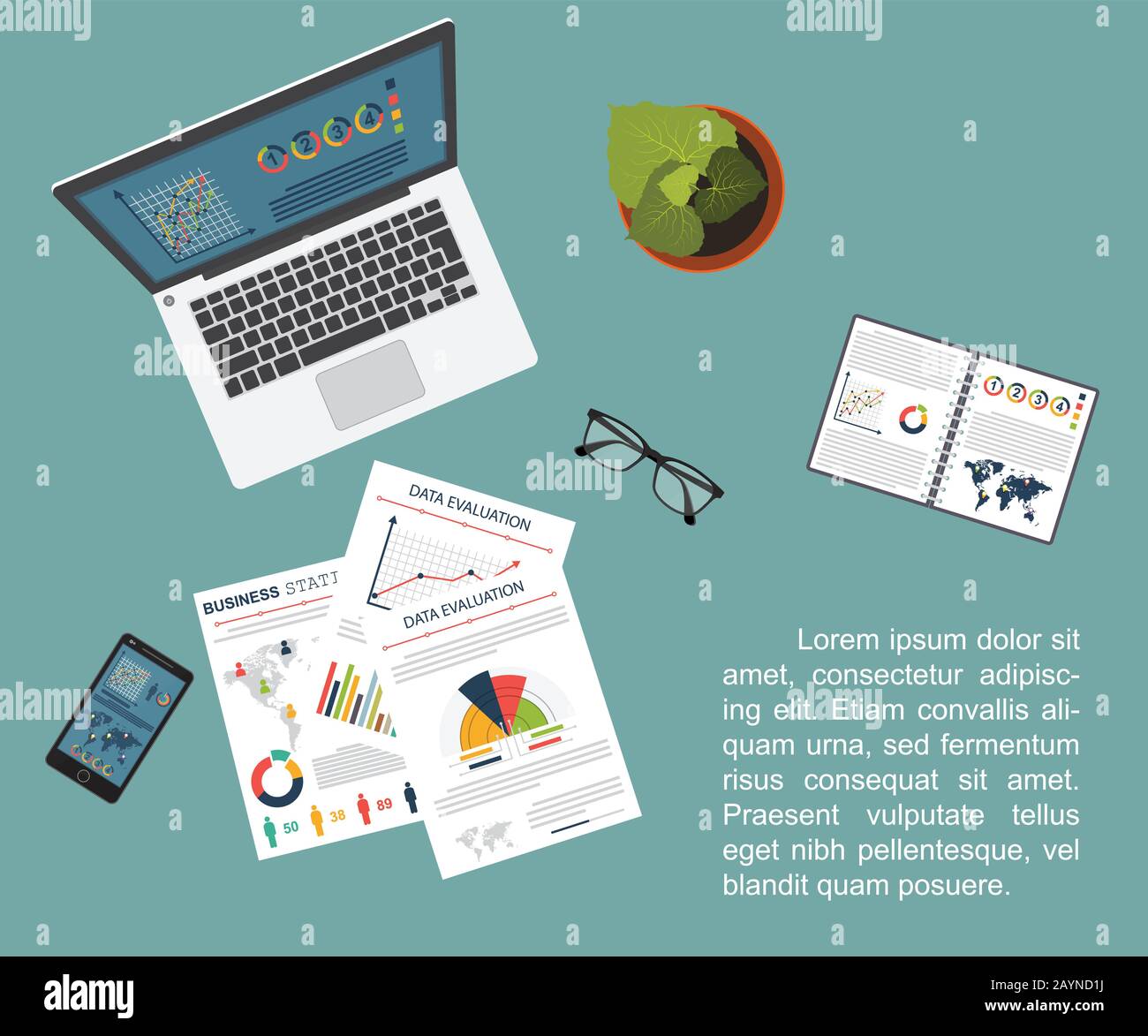 Auditing concept. Realistic design of accounting, research, calculating ...
