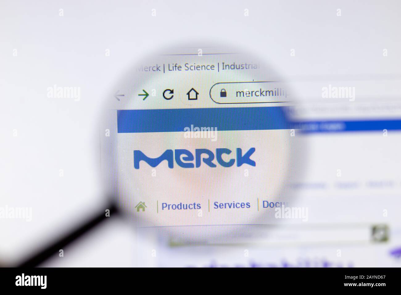 Saint-Petersburg, Russia - 18 February 2020: Millipore Corporation ...