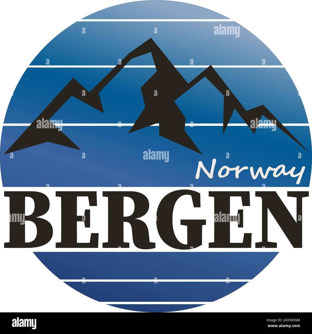 Bergen norway square Stock Vector Images - Alamy