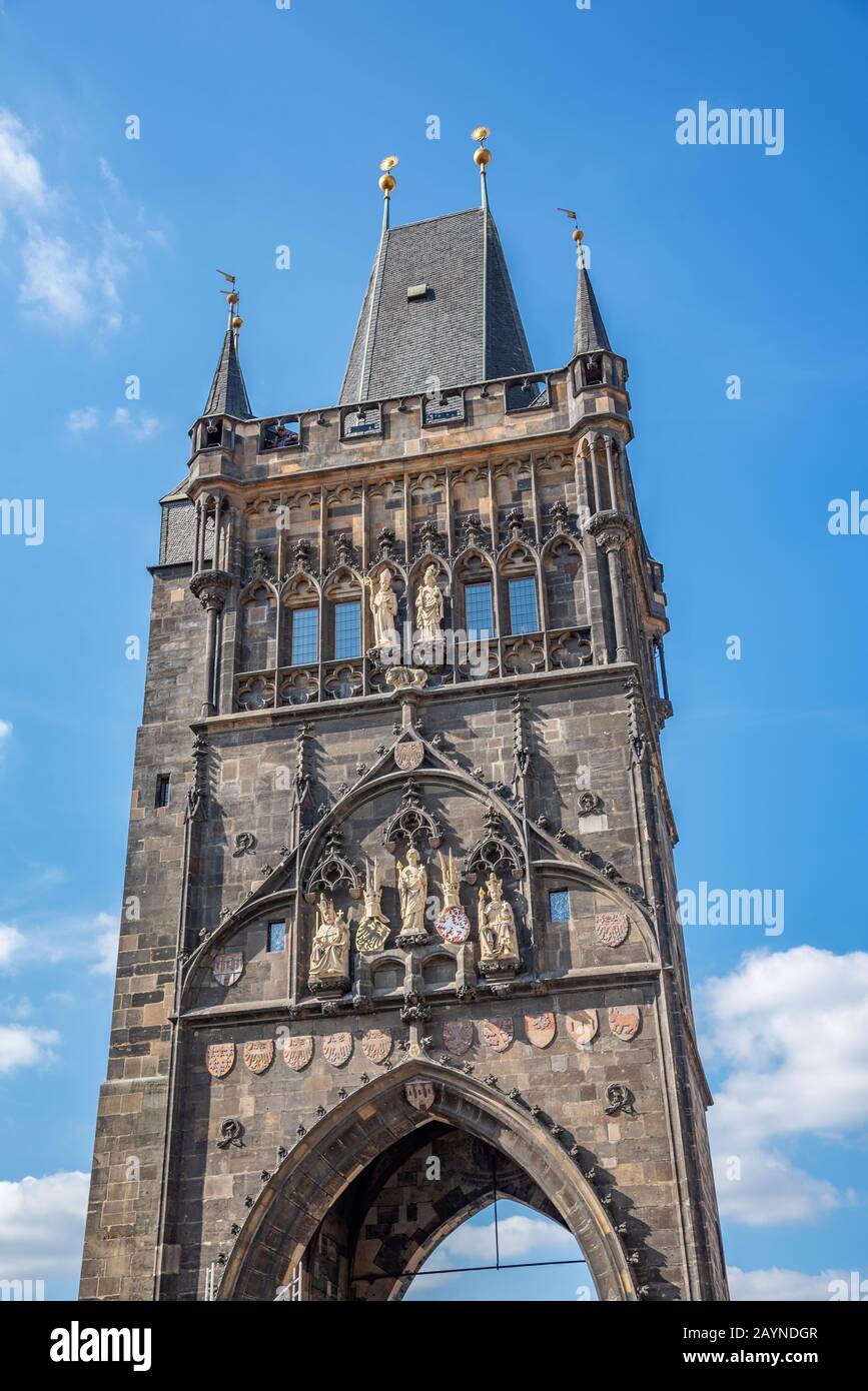 Charles Bridge Tower in Prague Stock Photo - Alamy