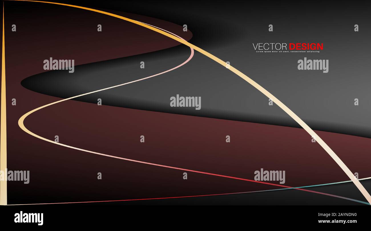 Vector design background. Creative abstract wave concept layout ...