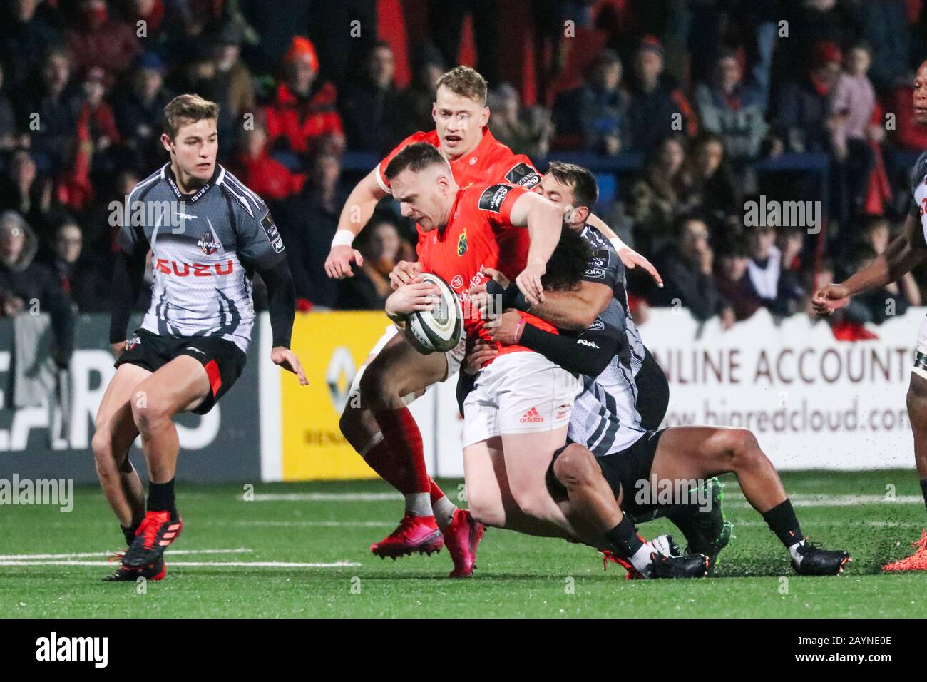 February 14th, 2020, Cork, Ireland: action from the Guinness Pro 14 ...