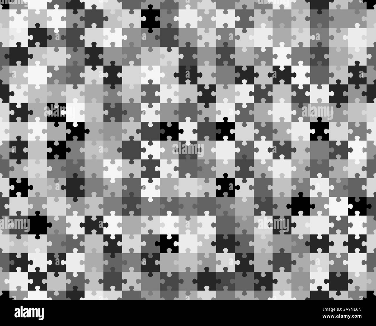 Separate pieces of colorful puzzle, seamless illustration Stock Photo ...