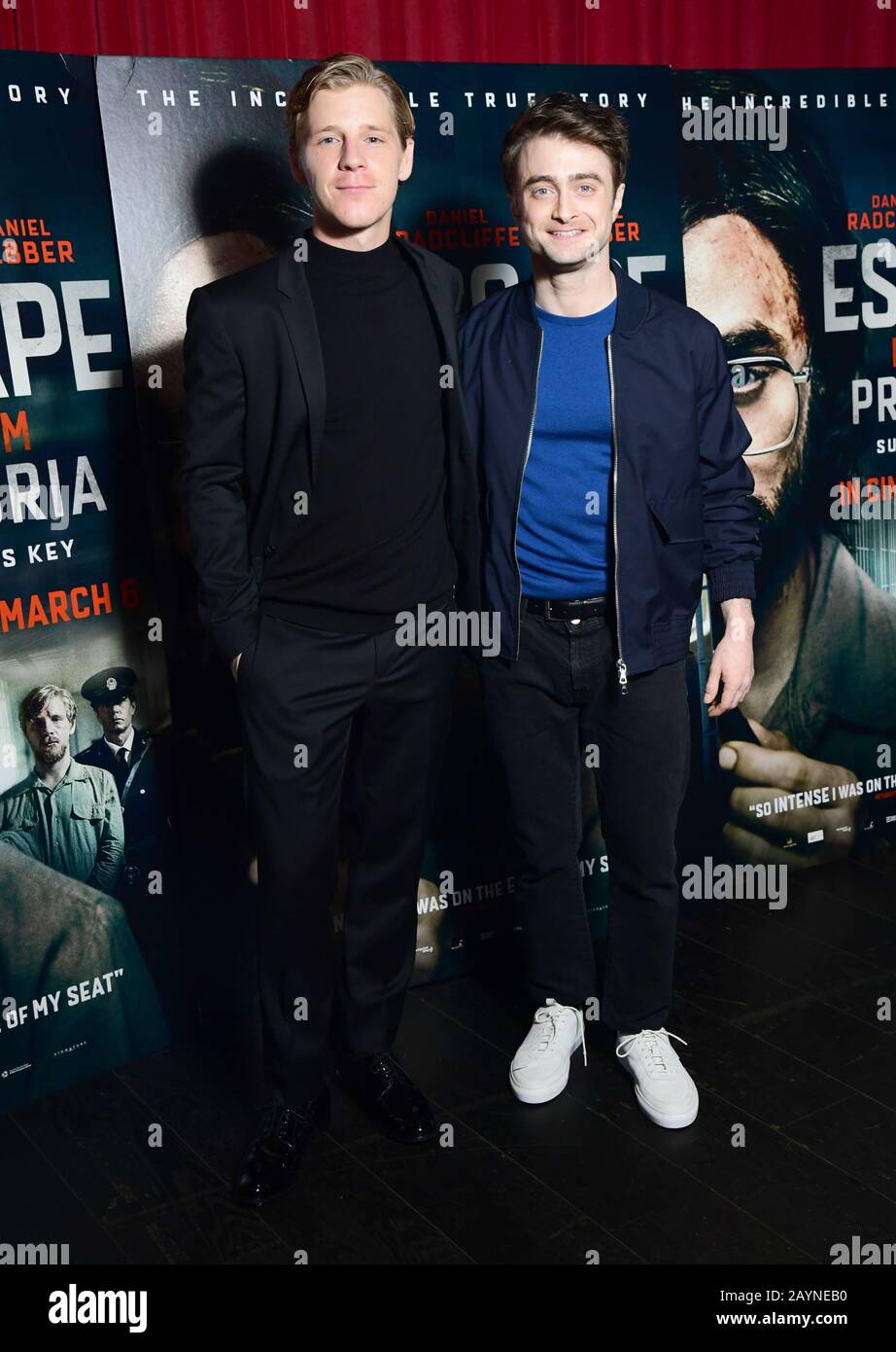 Daniel Webber (left) and Daniel Radcliffe attend a screening for new ...