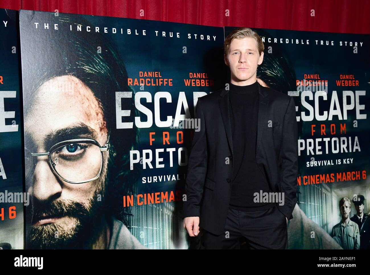 Daniel Webber attends a screening for new film Escape From Pretoria at ...