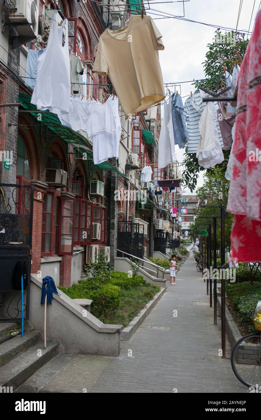 Street scene with laundry drying in the former Jewish neighborhood in ...