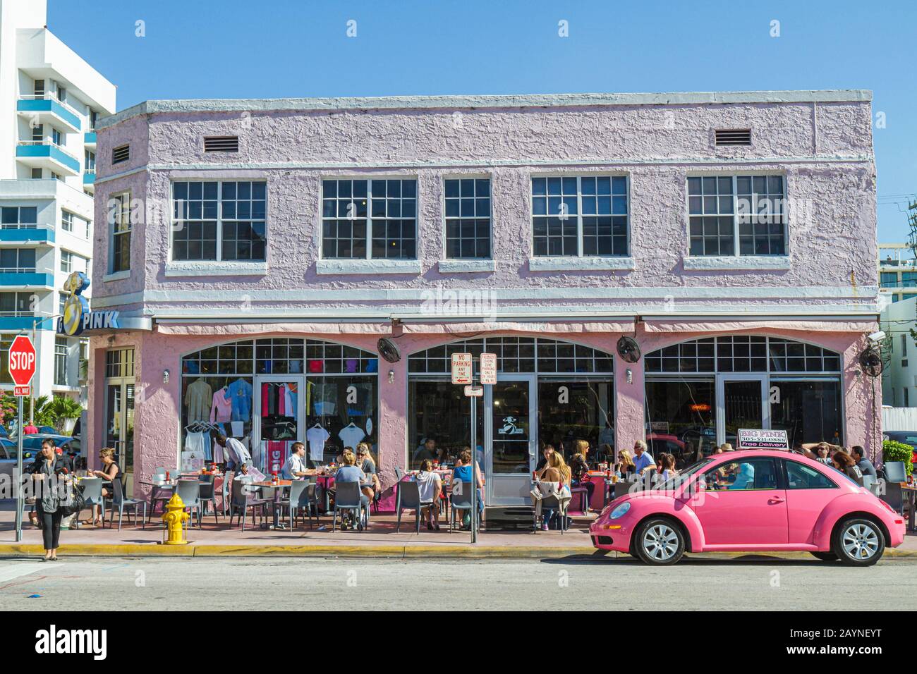 Miami Beach Florida,Collins Avenue,Big Pink,restaurant restaurants food ...