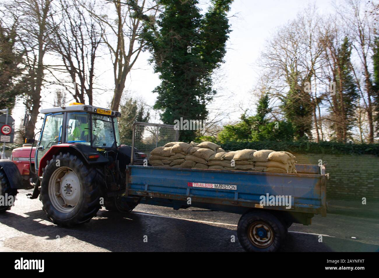 Flooding, Datchet Berkshire, UK. 10th February, 2014. Following ...