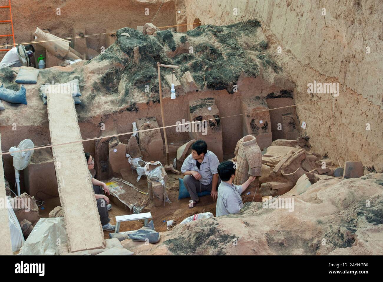 Terra cotta army archaeologist hi-res stock photography and images - Alamy