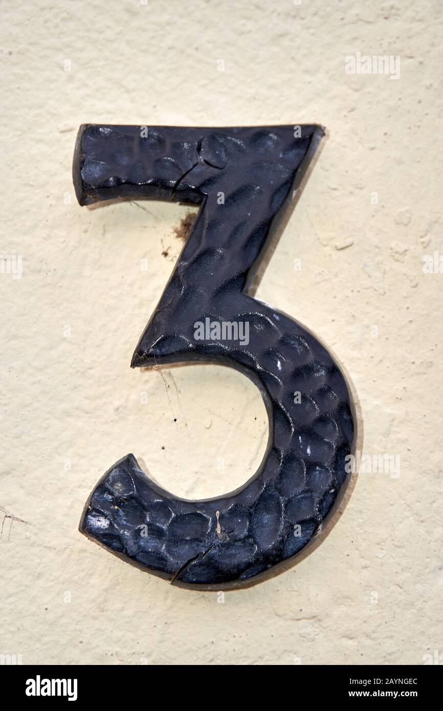 House number numbers 3 three hi-res stock photography and images - Alamy