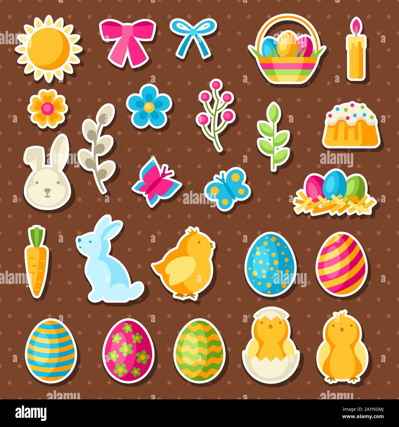 Butterfly stickers Stock Vector Images - Alamy