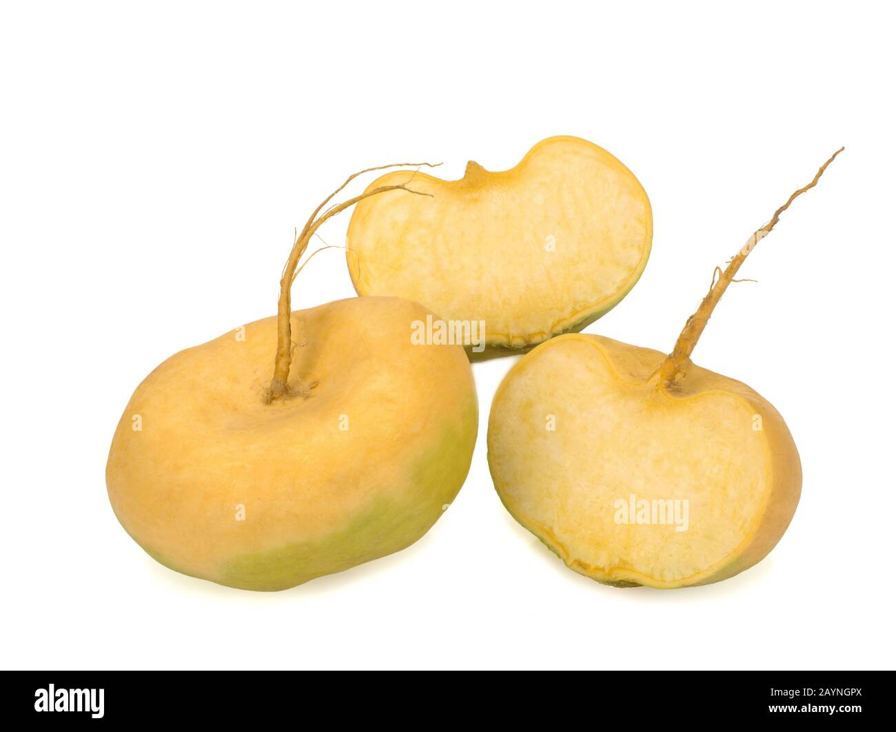 Yellow radish isolated on white background Stock Photo - Alamy