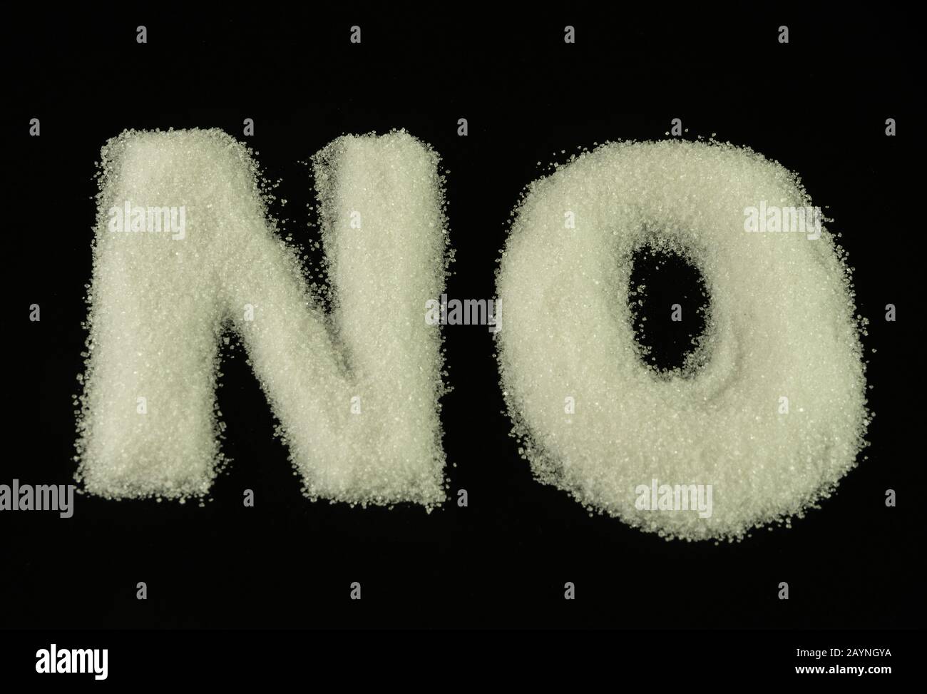 Word NO with black background No Stock Photo - Alamy