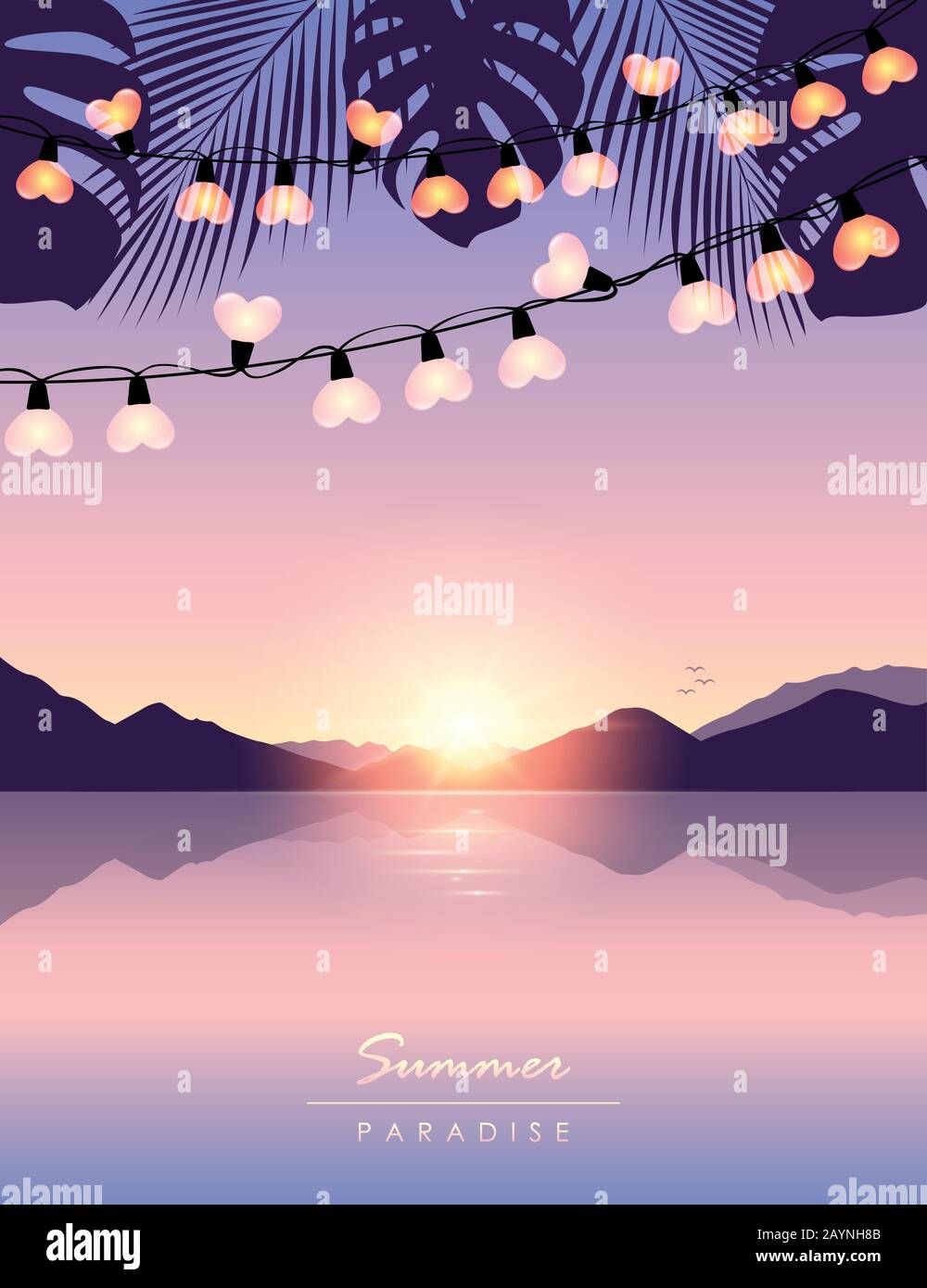 Beautiful tropical sea cloudy Stock Vector Images - Alamy