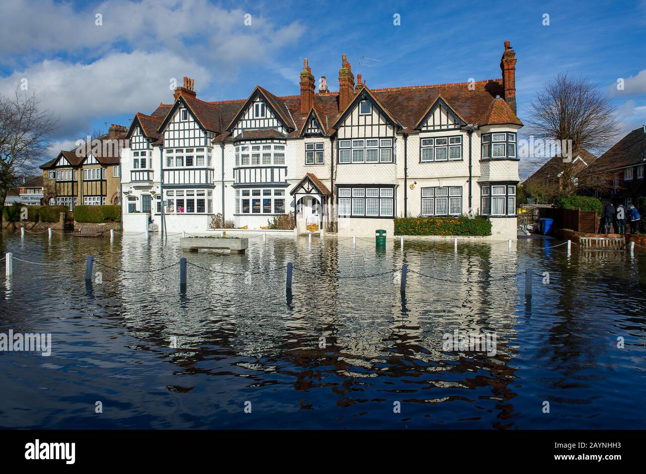 Flooding, Datchet Berkshire, UK. 10th February, 2014. The River Thames ...