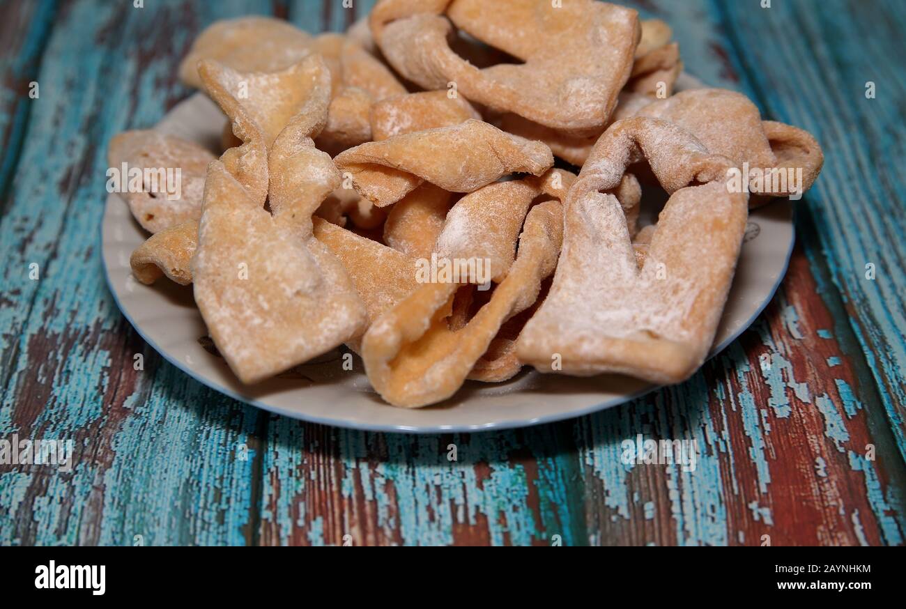 Traditional polish sweets / cake served and eaten on Fat thursday Stock ...