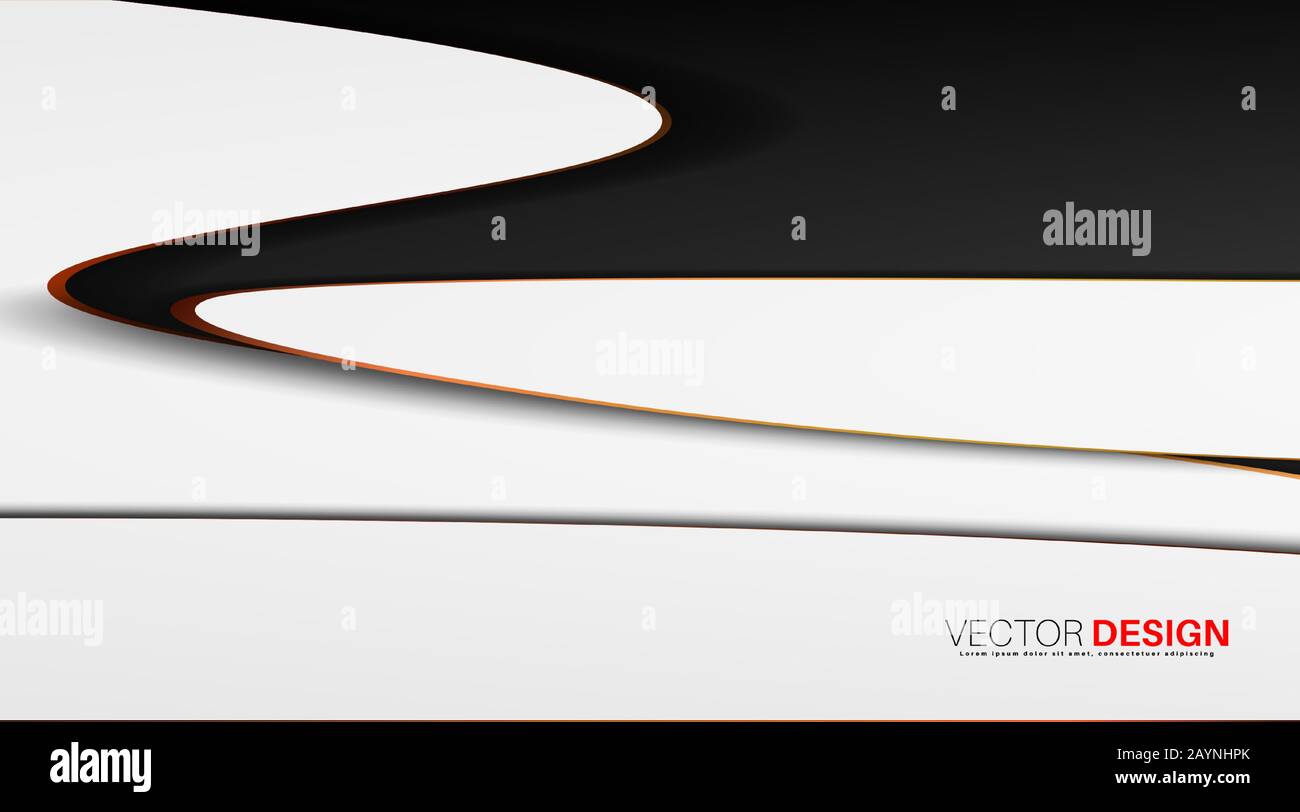 Vector design background. Creative abstract wave concept layout ...