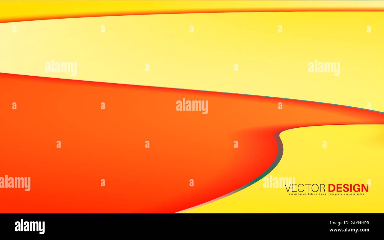 Vector design background. Creative abstract wave concept layout ...