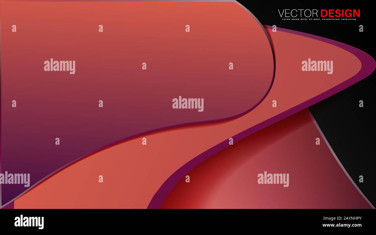 Vector design background. Creative abstract wave concept layout ...