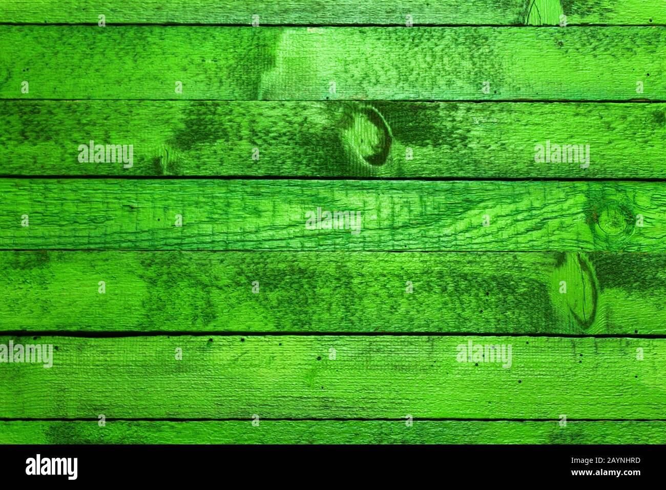 The picture shows a background with green wooden boards Stock Photo - Alamy