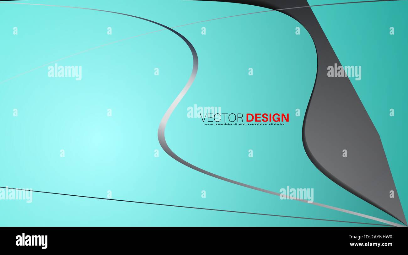 Vector design background. Creative abstract wave concept layout ...