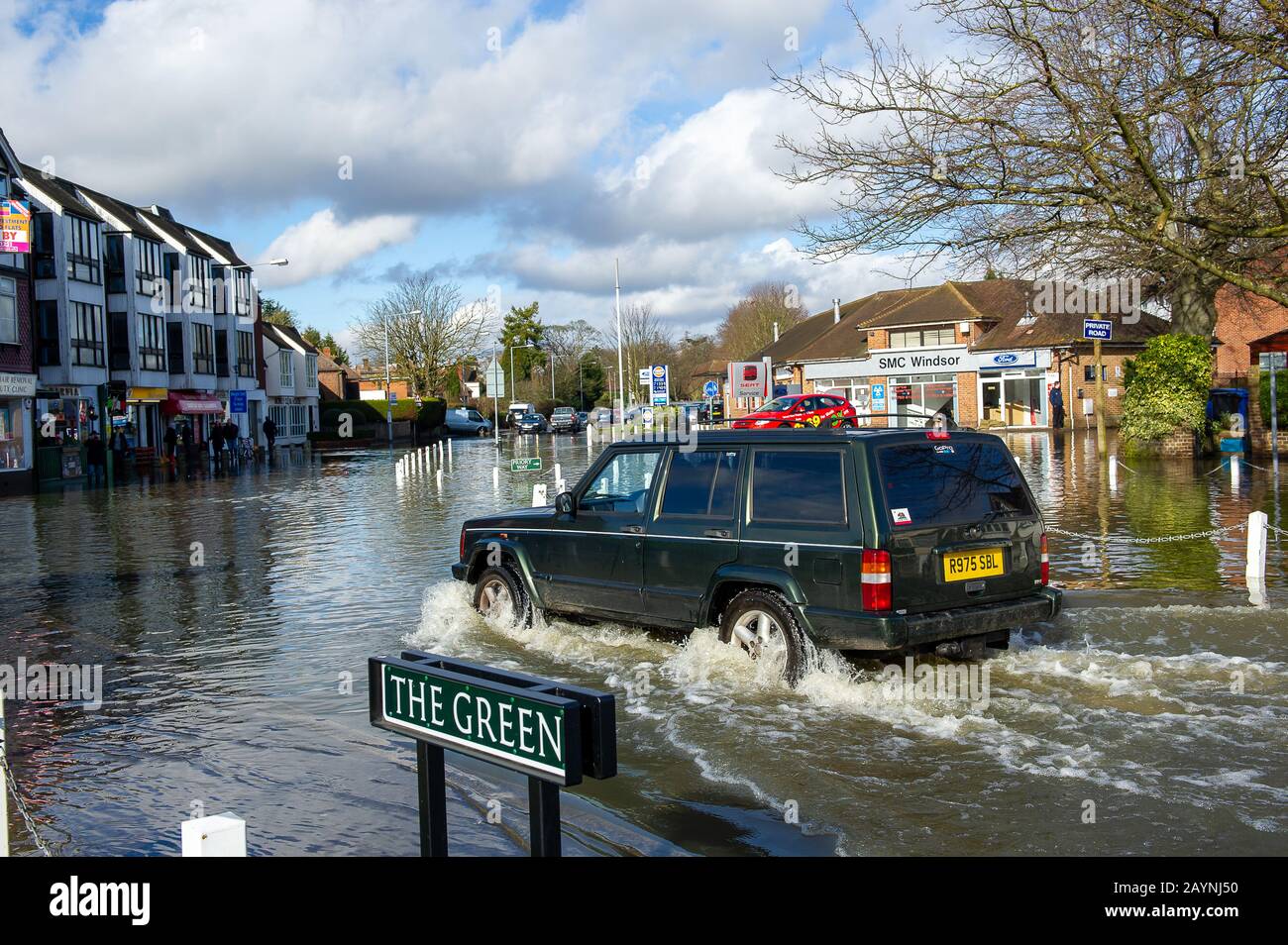 Flooding, Datchet Berkshire, UK. 10th February, 2014. The River Thames ...