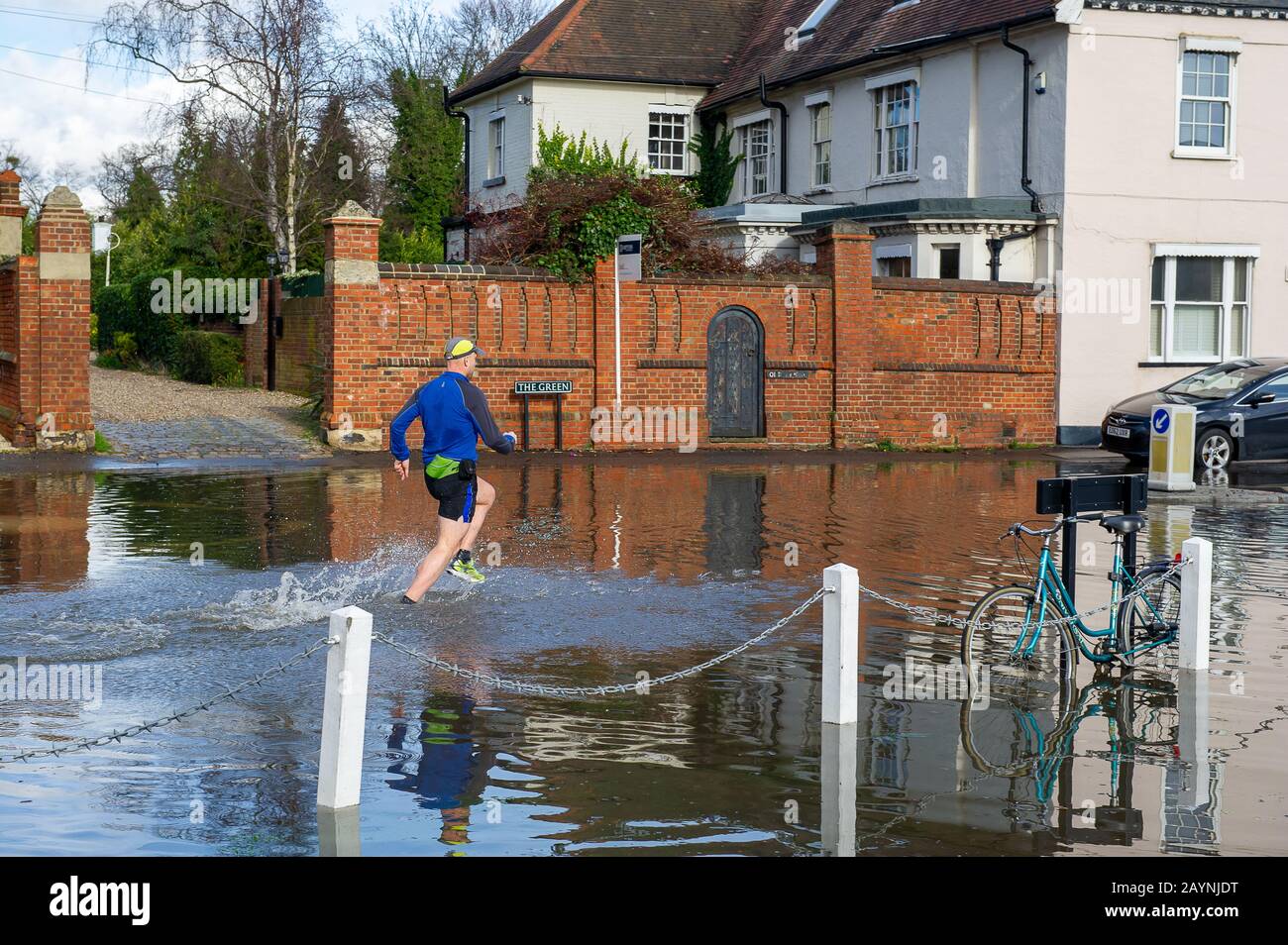 Flooding, Datchet Berkshire, UK. 10th February, 2014. The River Thames ...