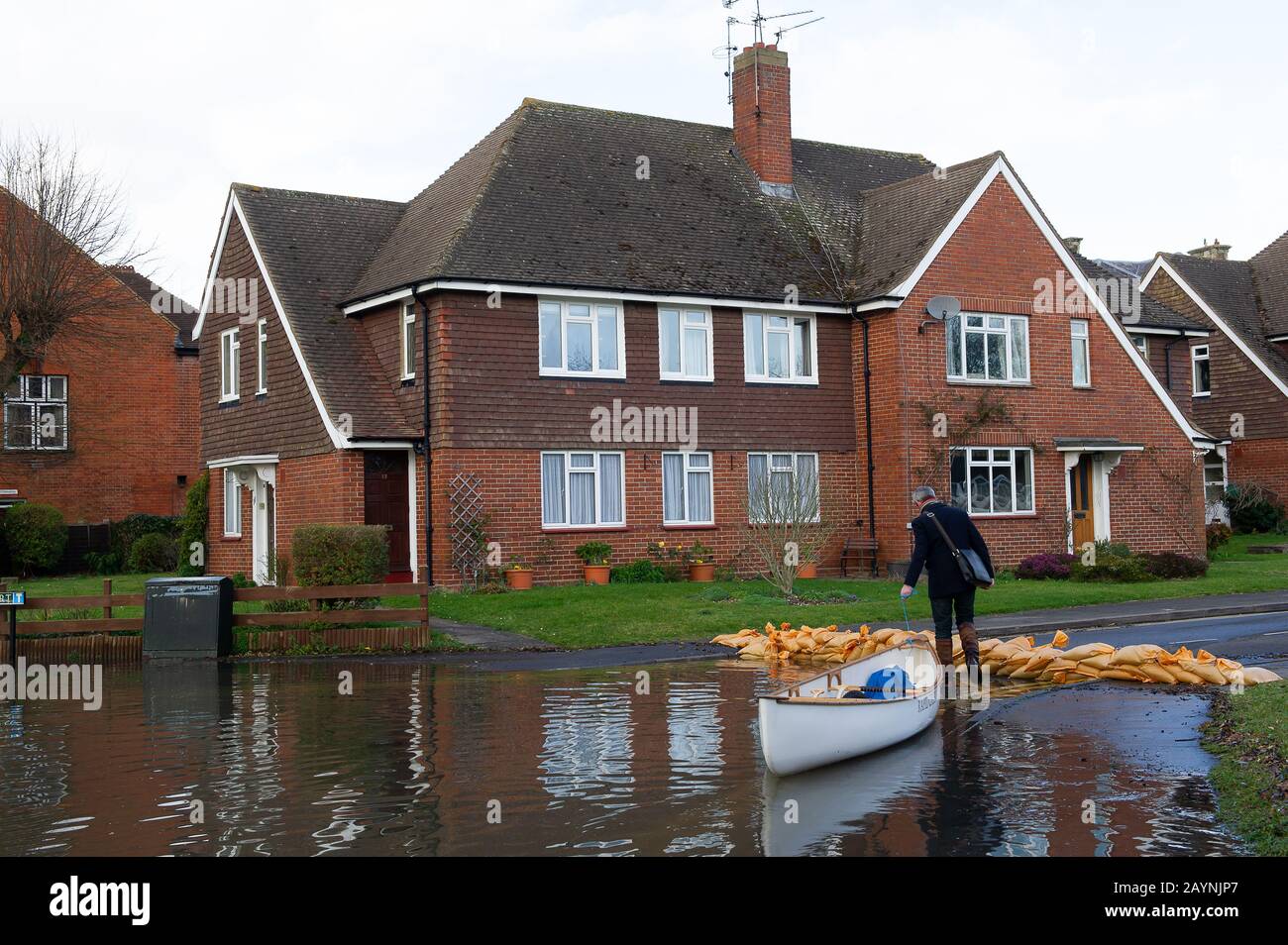 Flooding, Datchet Berkshire, UK. 10th February, 2014. The River Thames ...