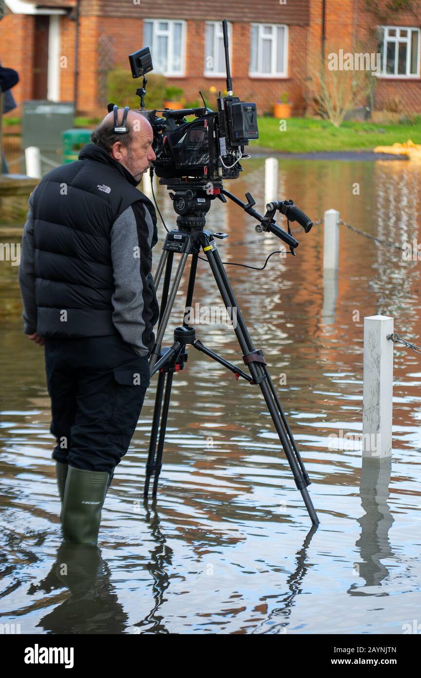 Flooding, Datchet Berkshire, UK. 10th February, 2014. The River Thames ...