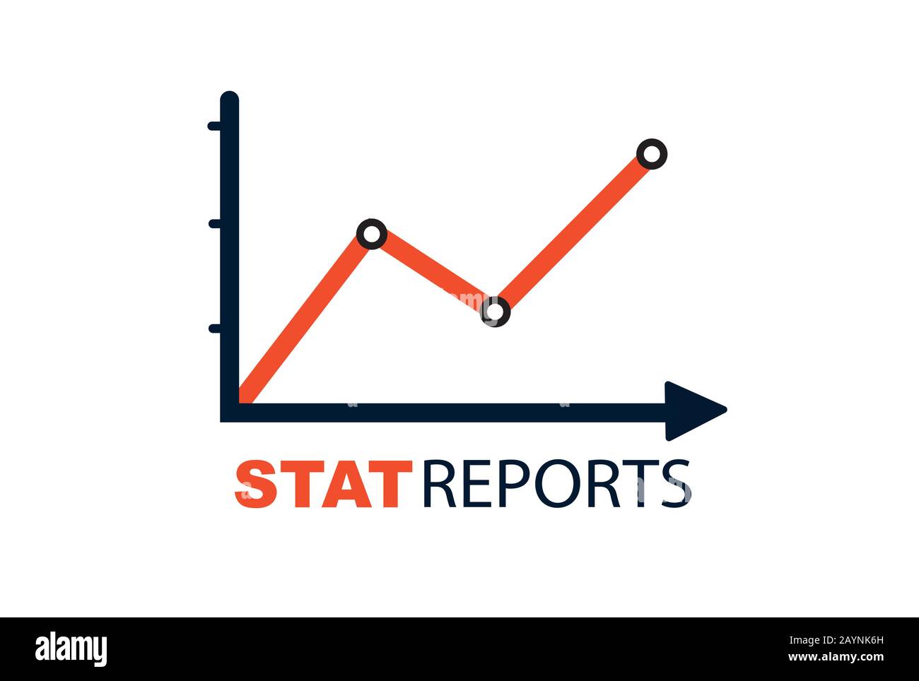 success stat reports chart concept symbol vector illustration Stock ...