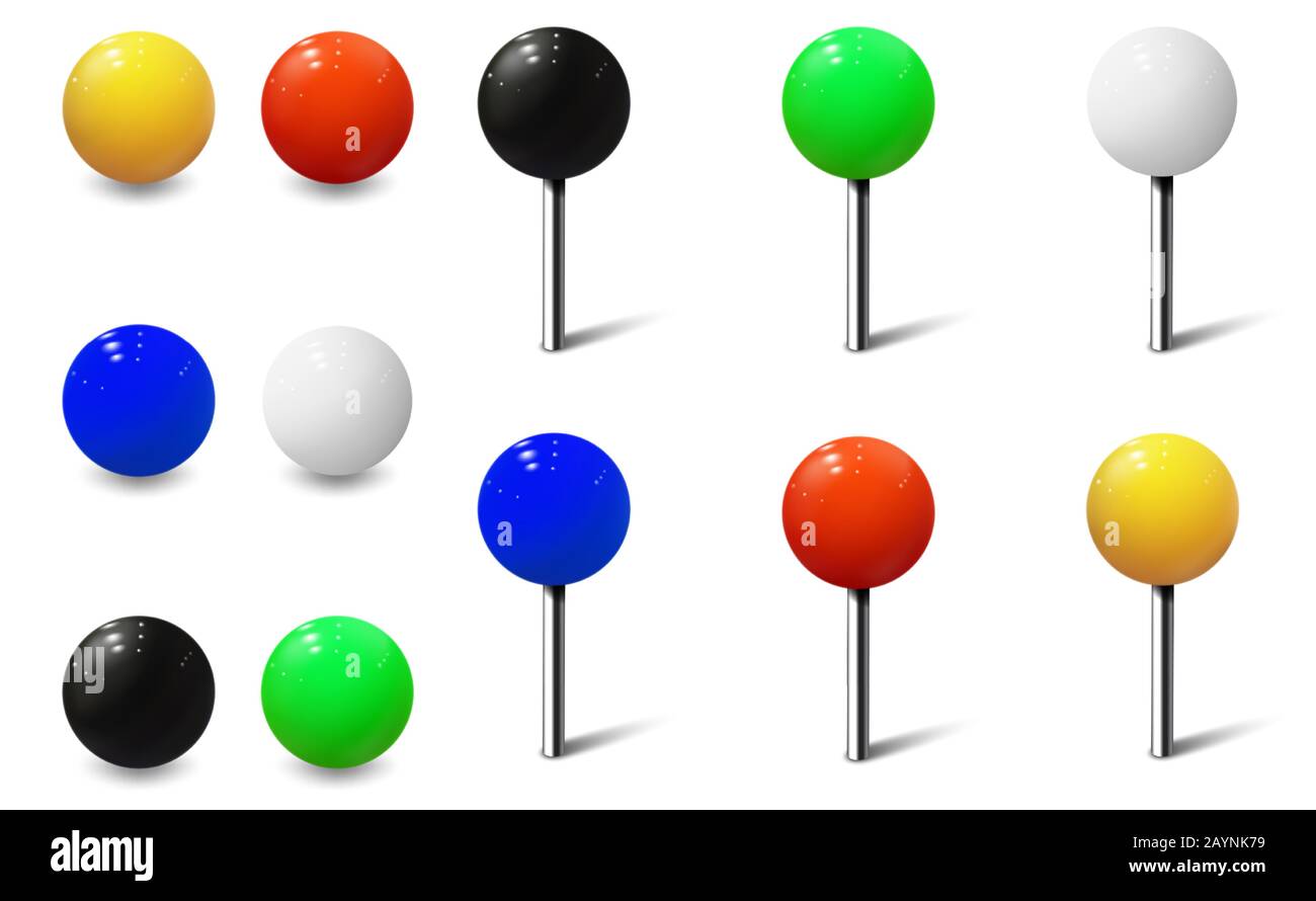 Map with pins Stock Vector Images - Alamy