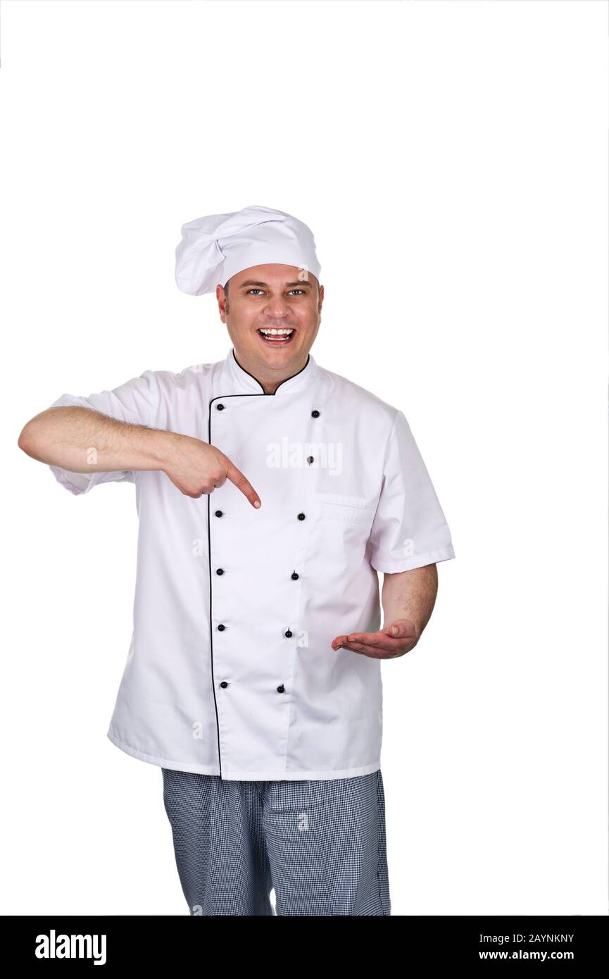 Koch bei der Arbeit Stock Photo - Alamy