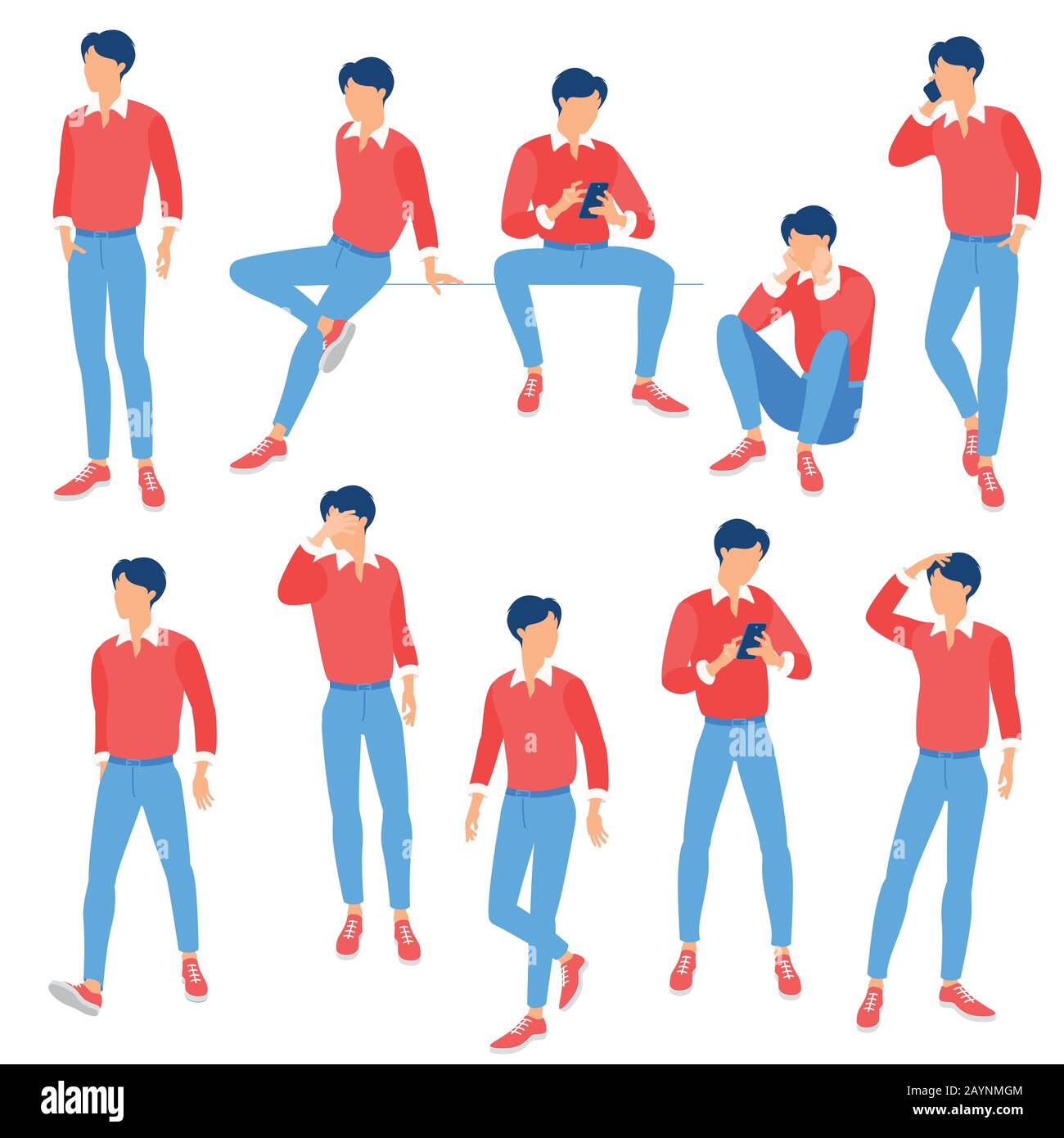 ready to animation people Stock Vector Image & Art - Alamy